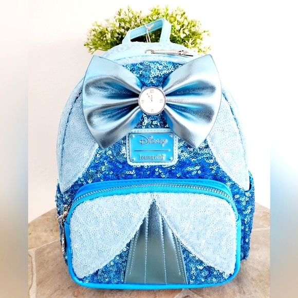 Bags | Disney Loungefly Cinderella Sequin Backpack | Poshmark